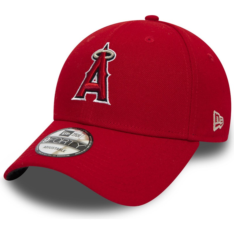 New Era Curved Brim 9FORTY The League Los Angeles Angels MLB Red ...