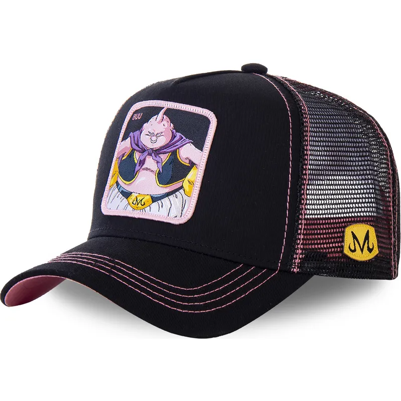 Capslab Buu BIG3 Dragon Ball Black and Pink Trucker Hat: Caphunters.ca