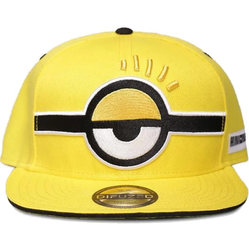 Difuzed Flat Brim Minion Despicable Me Yellow Snapback Cap: Caphunters.ca