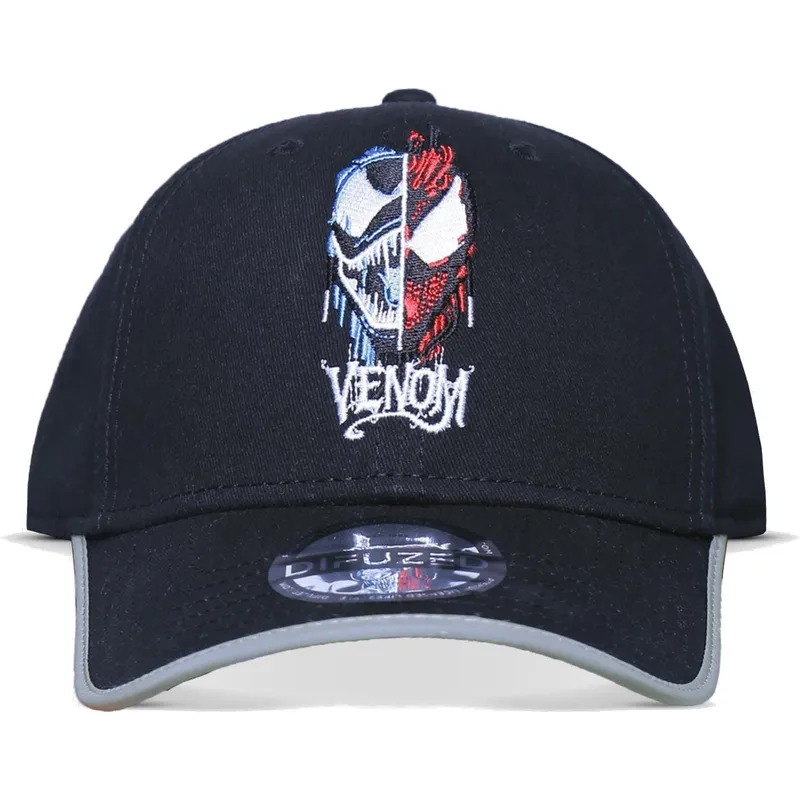 Difuzed Curved Brim Venom Marvel Comics Black Snapback Cap: Caphunters.ca