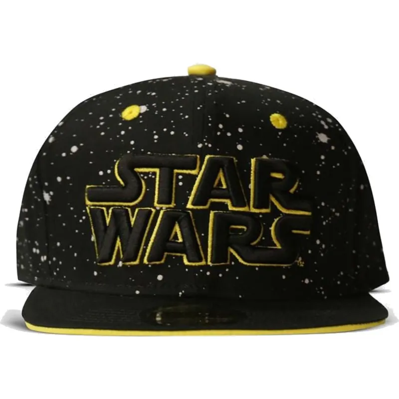 Difuzed Flat Brim Galaxy Star Wars Black Snapback Cap: Caphunters.ca