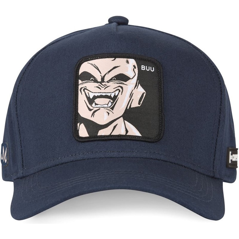 Capslab Curved Brim Kid Buu BUUF Dragon Ball Navy Blue Snapback Cap ...