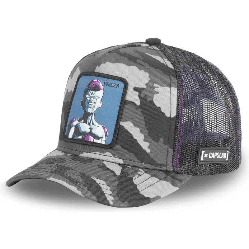 Capslab Frieza FRE3C Dragon Ball Camouflage and Black Trucker Hat ...
