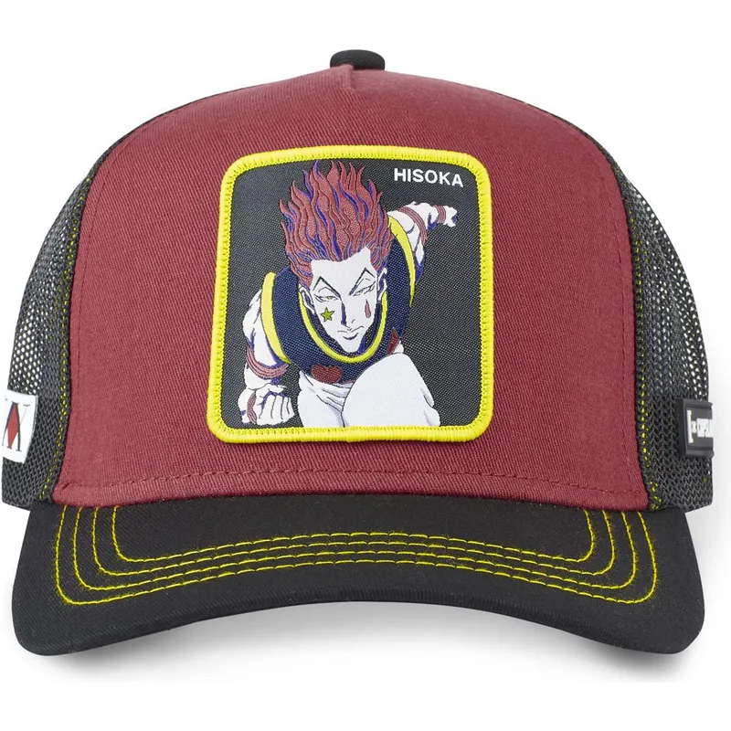 Gorra trucker roja y negra Hisoka Morow HIS1 Hunter x Hunter de Capslab: Caphunters.ca