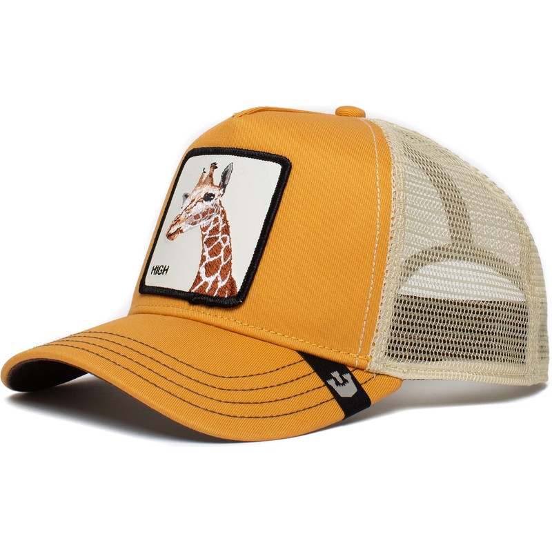 Goorin Bros. Giraffe So High The Farm Yellow Trucker Hat: Caphunters.ca