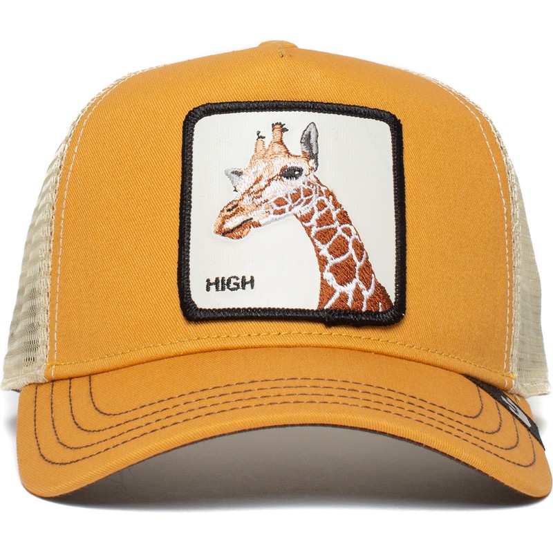 Goorin Bros. Giraffe So High The Farm Yellow Trucker Hat: Caphunters.ca