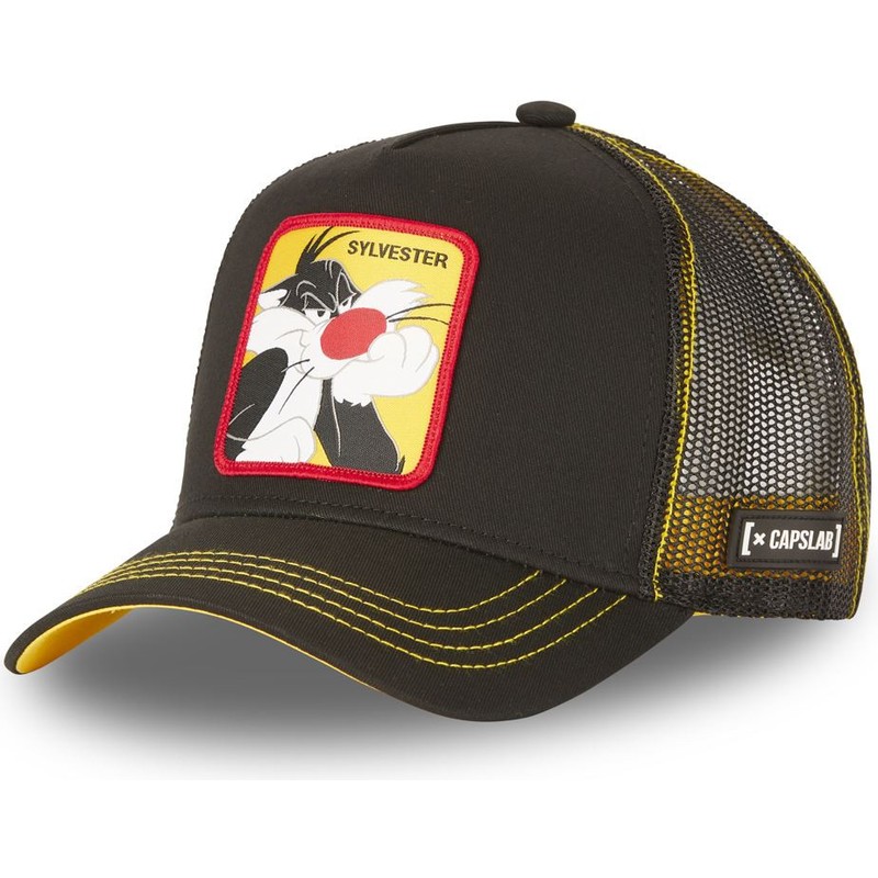 Capslab Sylvester SY1 Looney Tunes Black Trucker Hat: Caphunters.ca