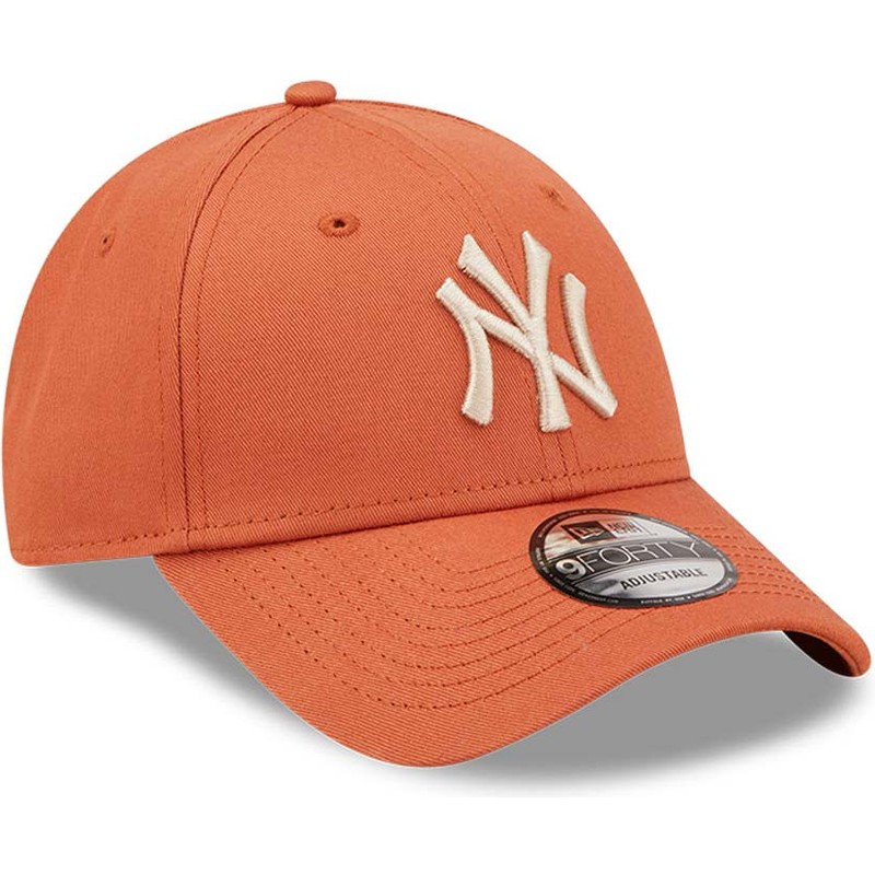 New Era Curved Brim 9FORTY League Essential New York Yankees MLB Orange ...