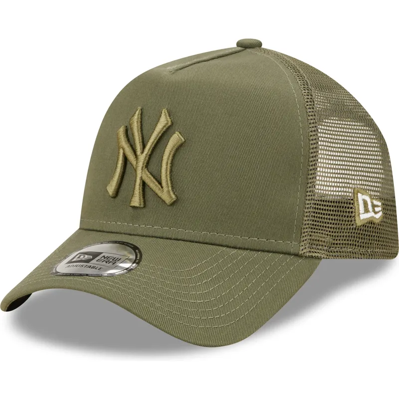 New Era Green Logo A Frame Tonal Mesh New York Yankees MLB Green ...