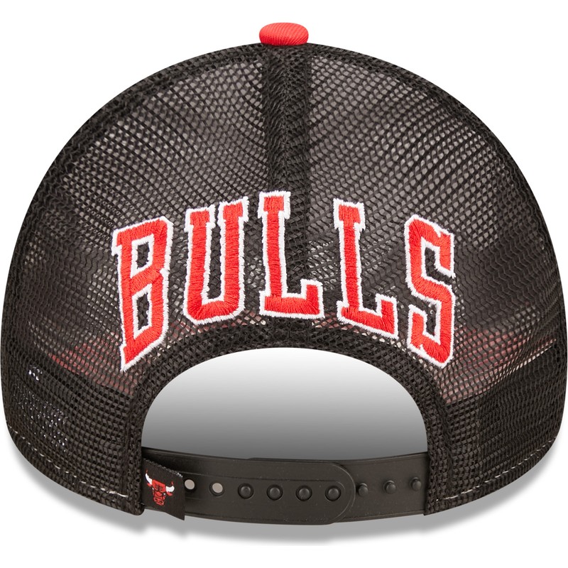 New Era A Frame Team Colour Chicago Bulls NBA White, Black and Red ...