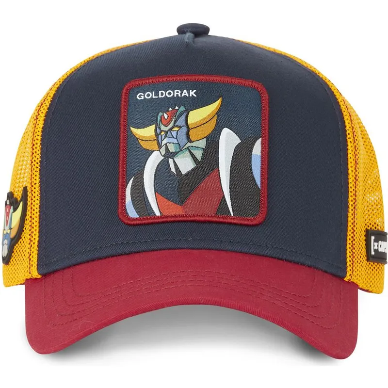 Gorra trucker azul marino, amarilla y roja Robot Grendizer Goldorak CAS ...