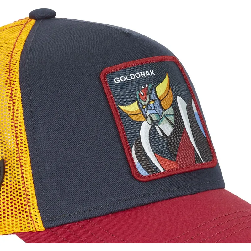 Gorra trucker azul marino, amarilla y roja Robot Grendizer Goldorak CAS ...