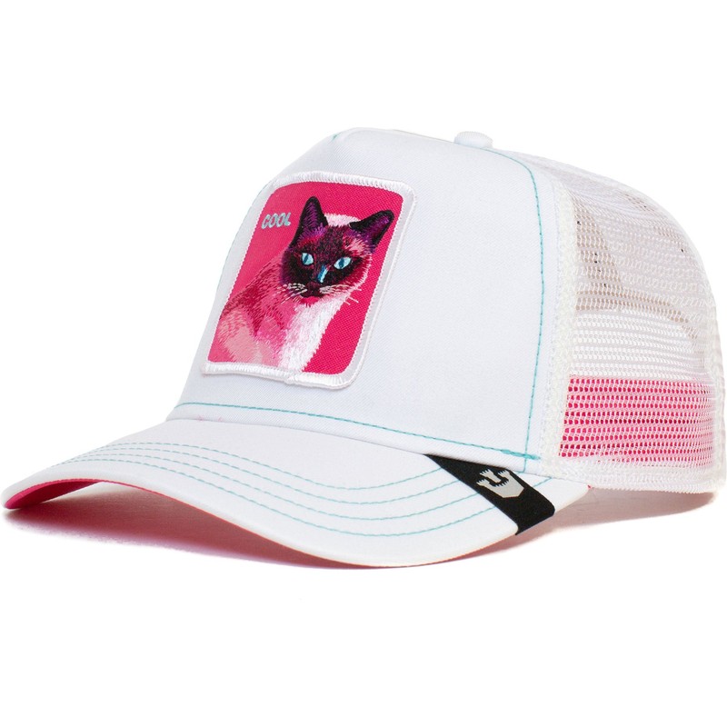 Goorin Bros. Cat Cool Kitty Trip The Farm White Trucker Hat: Caphunters.ca
