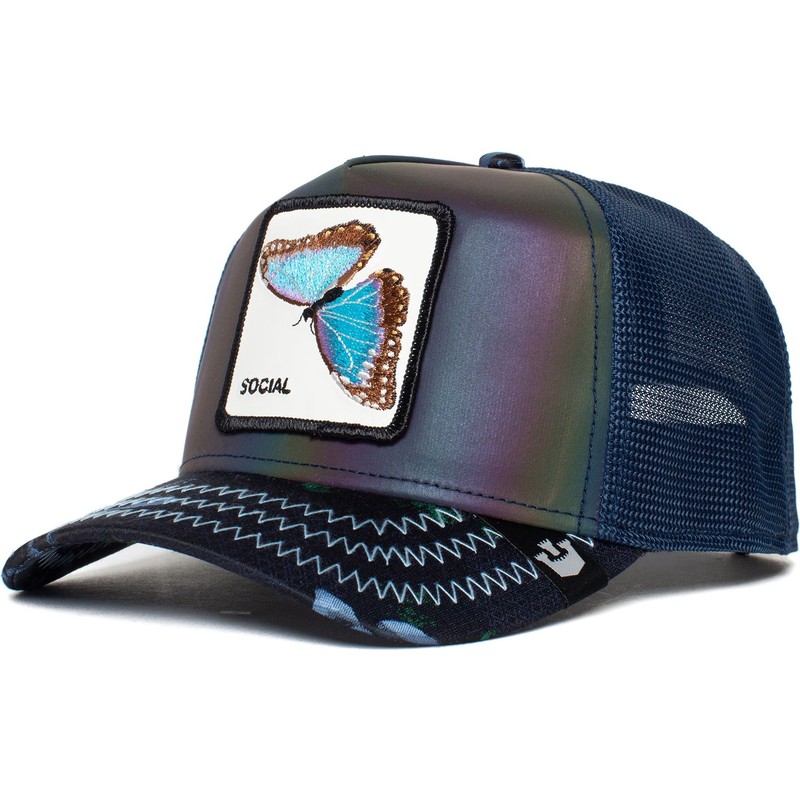 Goorin Bros. Butterfly Social Soirees for Days The Farm Blue Trucker ...