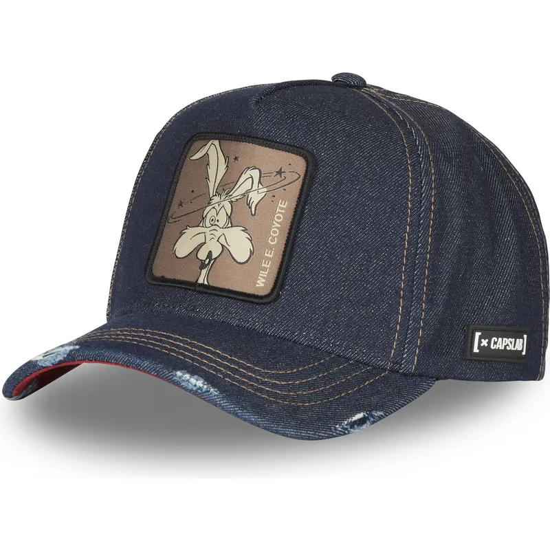 Capslab Curved Brim Wile E. Coyote LOO8 COY1 Looney Tunes Navy Blue ...