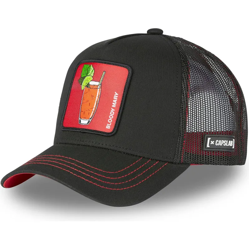 Capslab Bloody Mary BL1 Cocktails Black Trucker Hat: Caphunters.ca