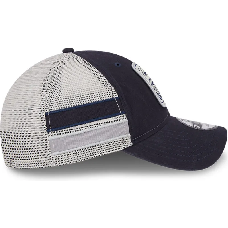 New Era New York Yankees MLB 9TWENTY Stripe Marineblau-Weiße Trucker ...