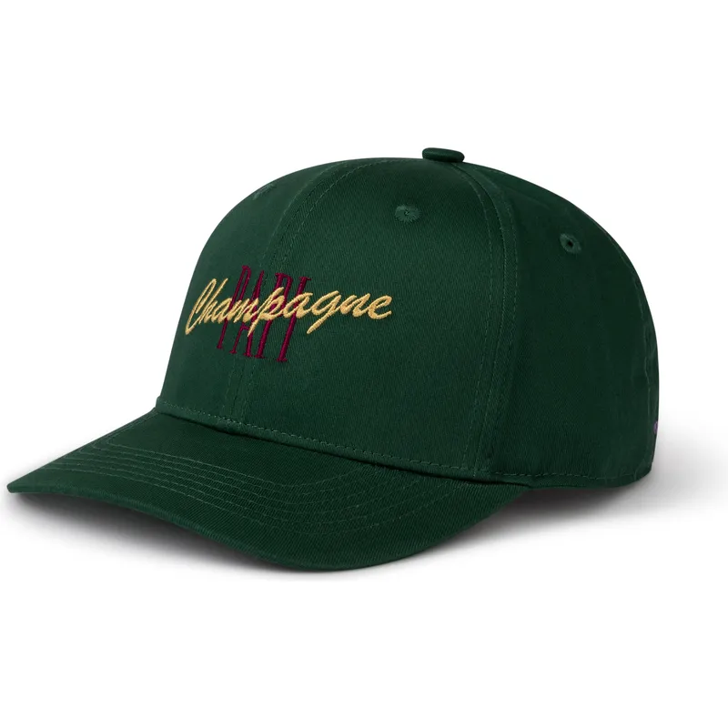 Pica Pica Curved Brim Champagne Papi Green Snapback Cap: Caphunters.ca