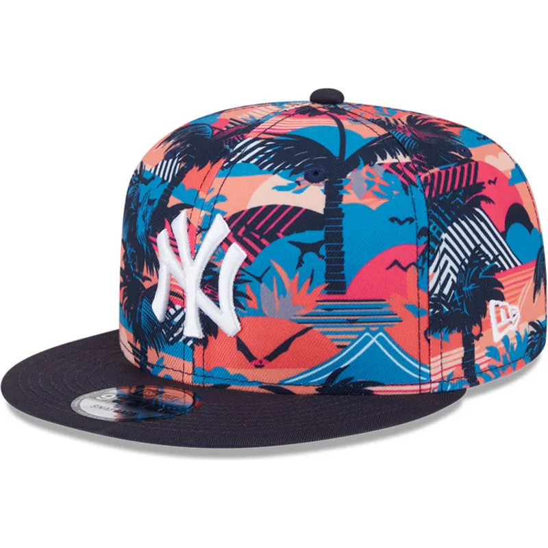 Gorra plana multicolor snapback 9FIFTY Printed Spring Training Fan Pack 2025 de New York Yankees ...